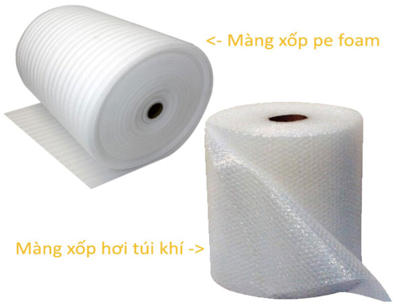 So sánh xốp PE Và xốp bọt khí: Nên chọn loại lào tốt nhất?